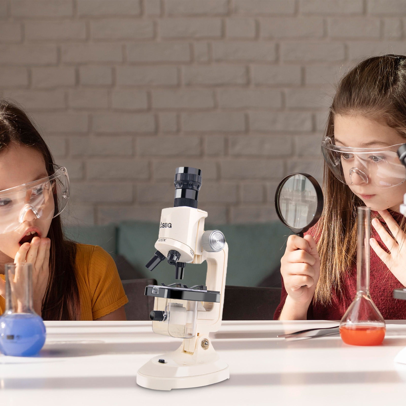 Microscope for Kids - 100X,400x,and 1200xMicroscope Toy Beginner ...