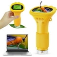Microscope for Kids, 2" IPS Screen 1000X Handheld Digital Microscopes ...