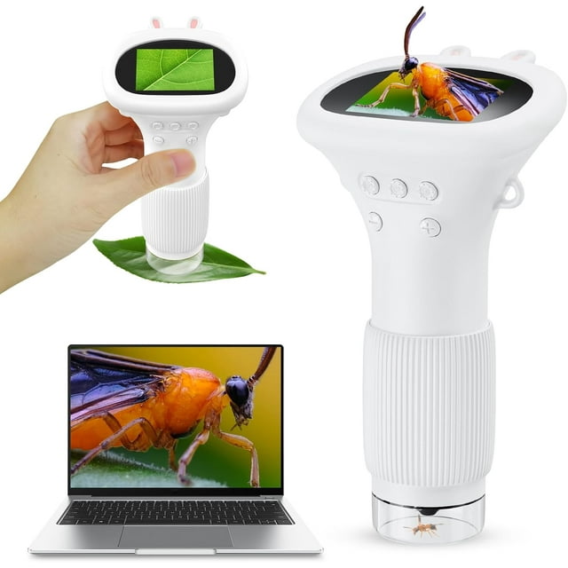 Microscope for Kids,50-1000x Handheld Digital Microscopes HD Pocket ...
