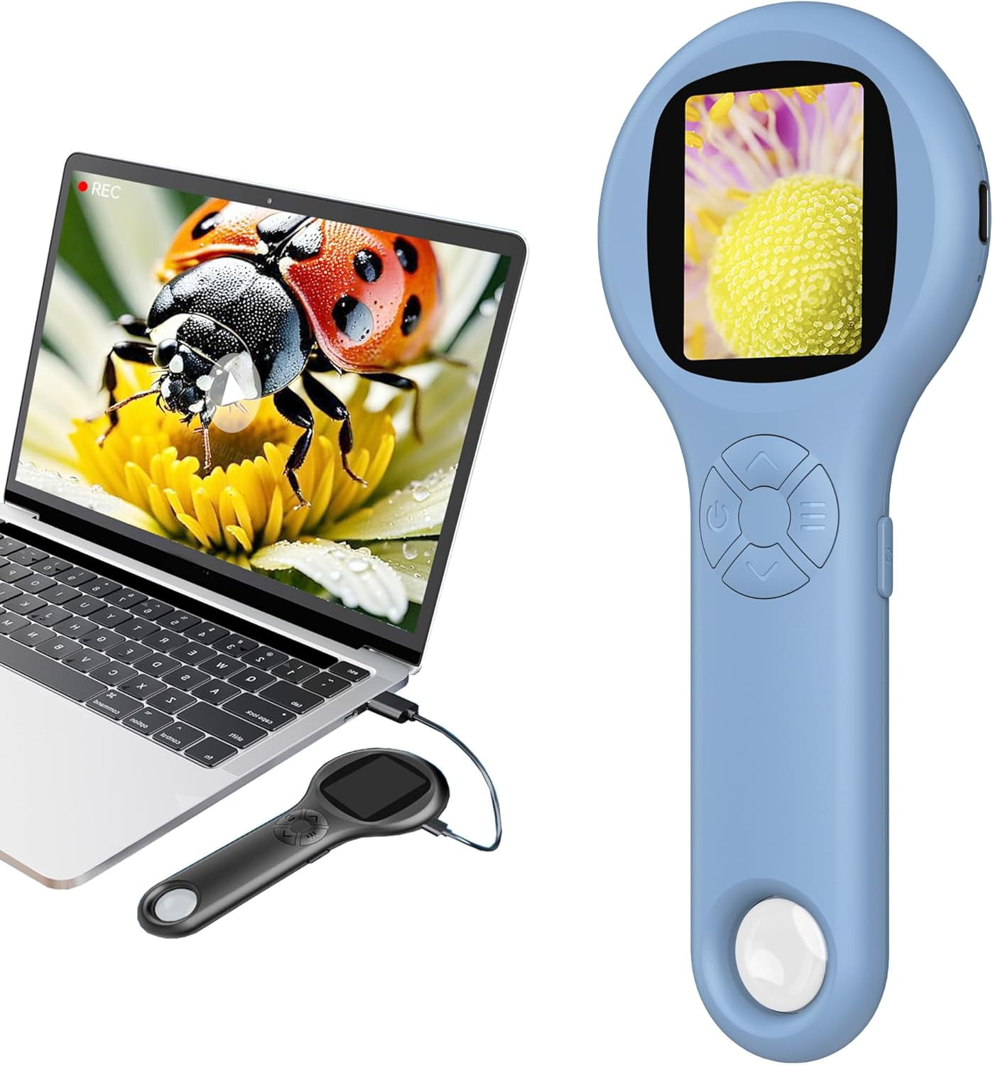 Microscope for Kids, Educational Science Kit Toys Handheld Digital ...