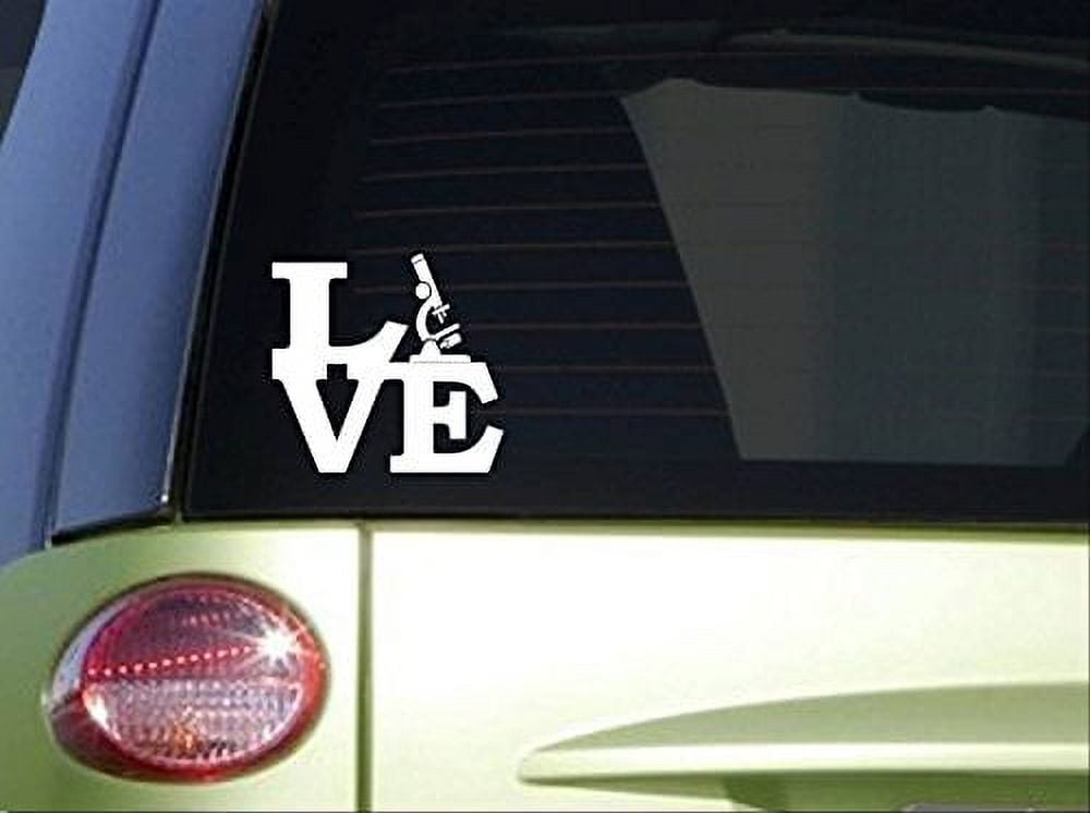 Microscope Love *I659* 6x6 inch Sticker decal - Walmart.com