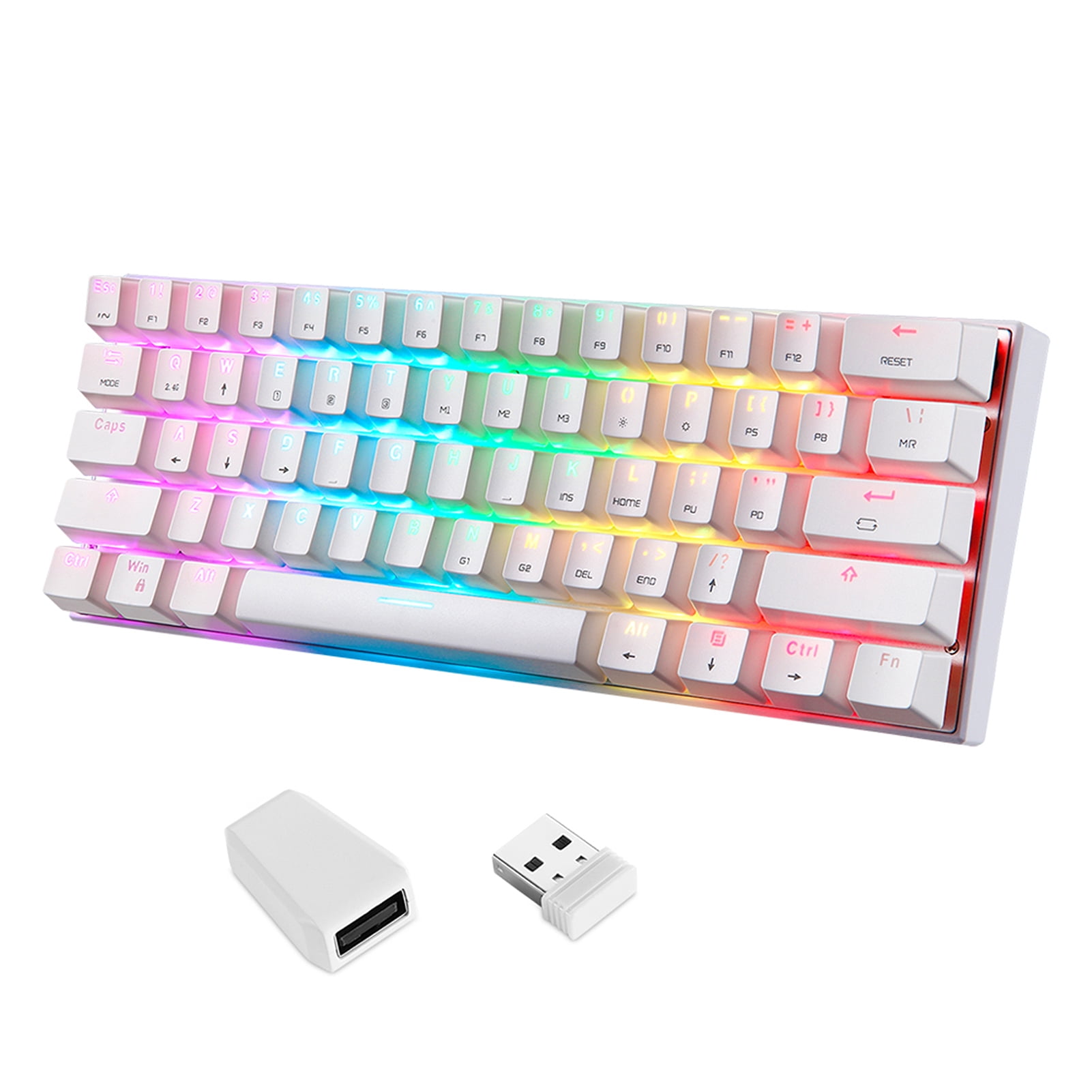 Microscope Motospeed SK62 BT Wireless Gaming Mechanical Keyboard 61 ...