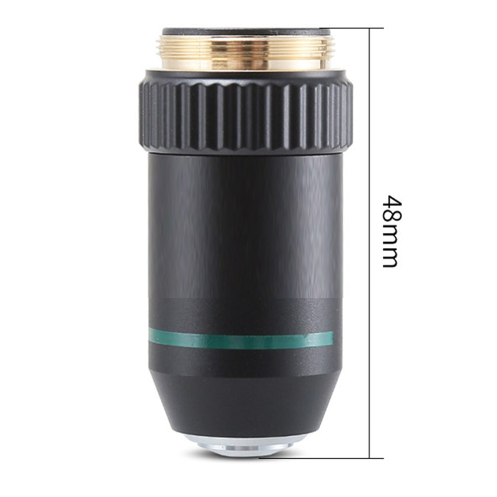 Microscope Objective Lens Set 4x 10x 20x 40x 60x 100x Achromatic Coated Optics 160mm Tube Length