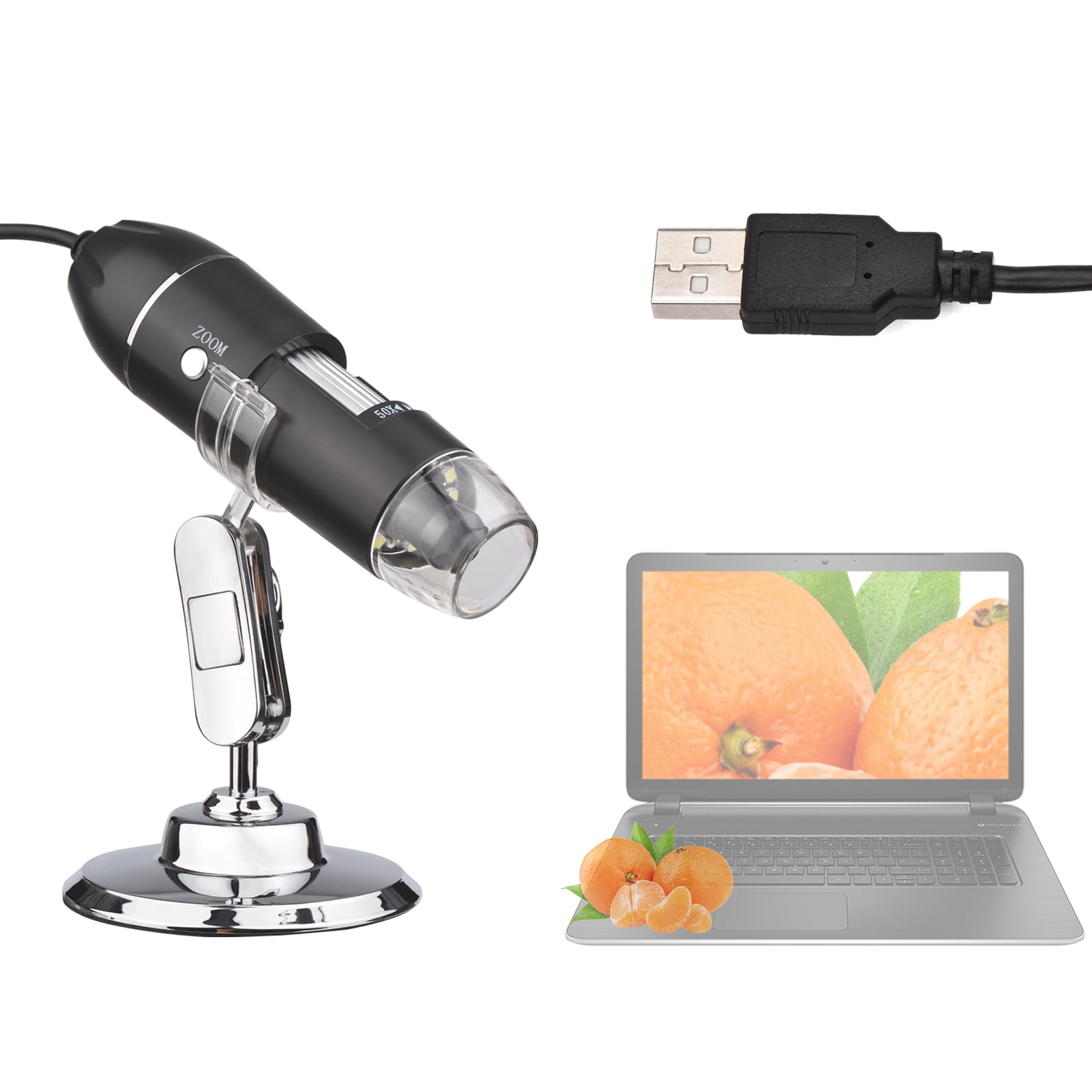Microscope,Laptop Plant Observation 1600x Usb Portable Circuit Handheld ...