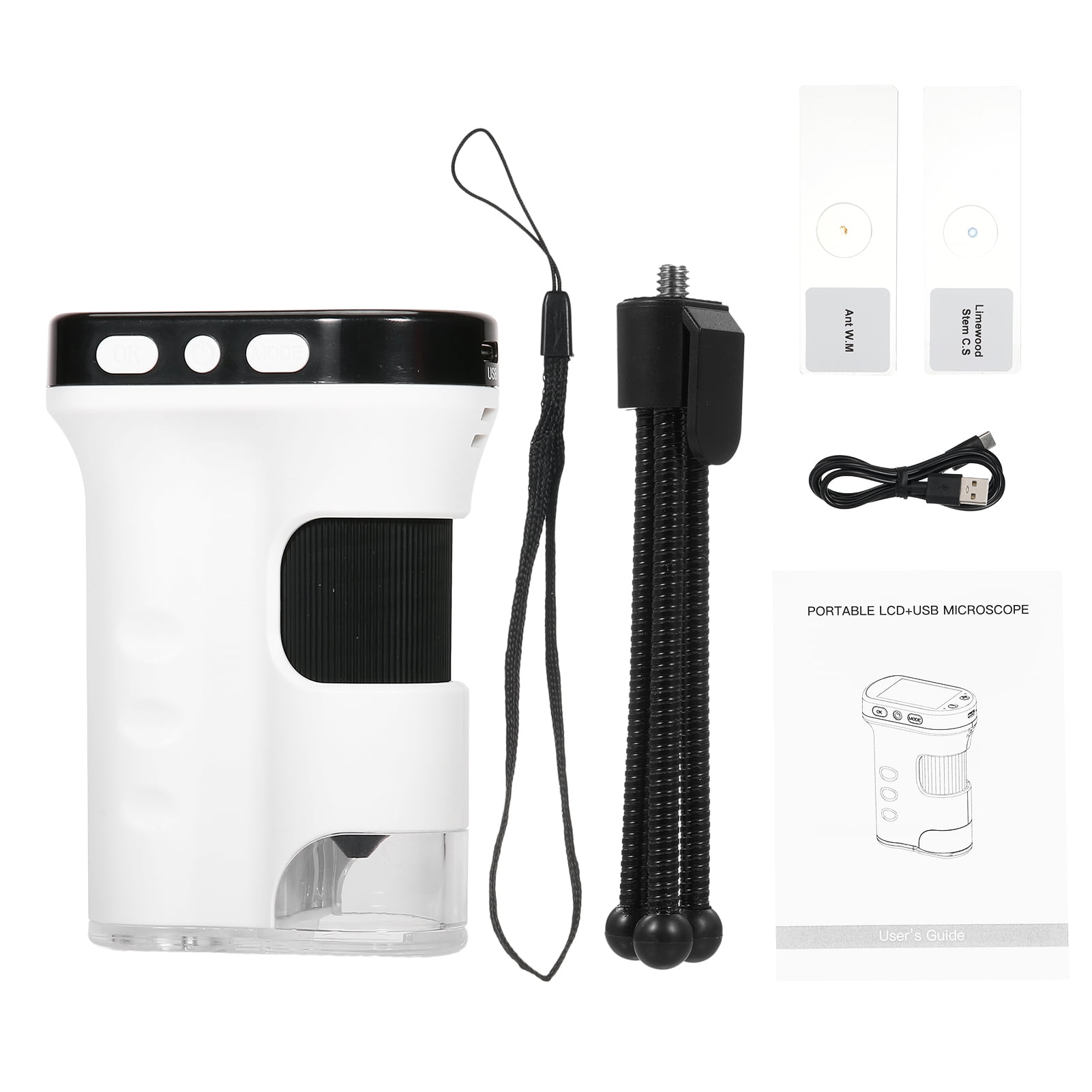 Microscope,Pocket Microscope Portable Microscope Screen Handheld ...