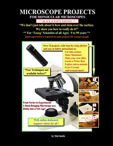 Microscope Projects For Monocular Microscopes - Black & White Edition ...