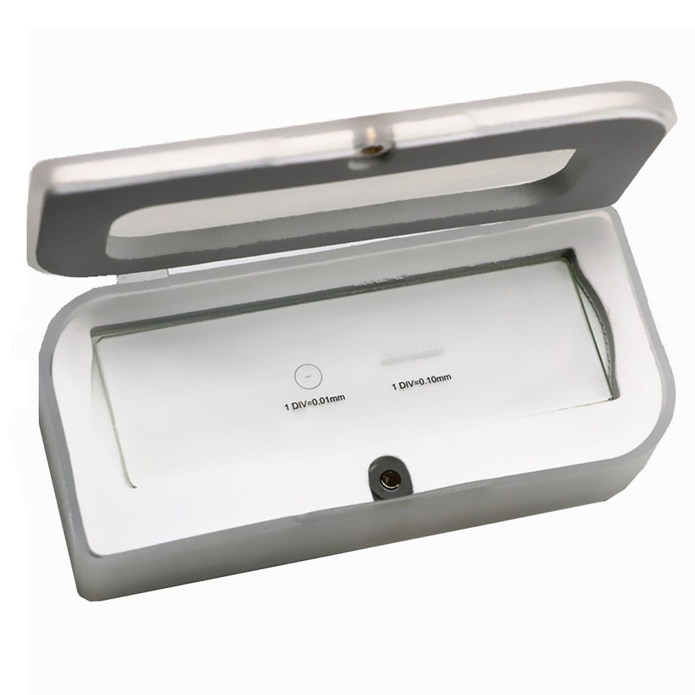 Microscope Slide Ruler with 0 01mm Crosshair for Precision Calibration ...