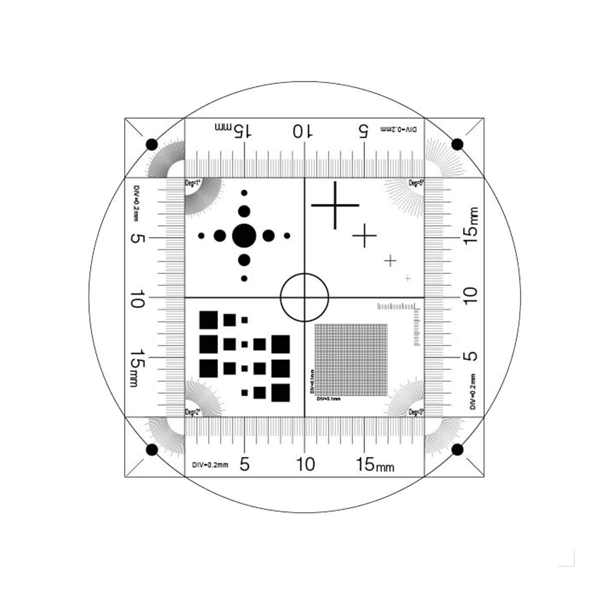 Microscope Stage Calibration Slide, Multi-Functional Micrometer ...
