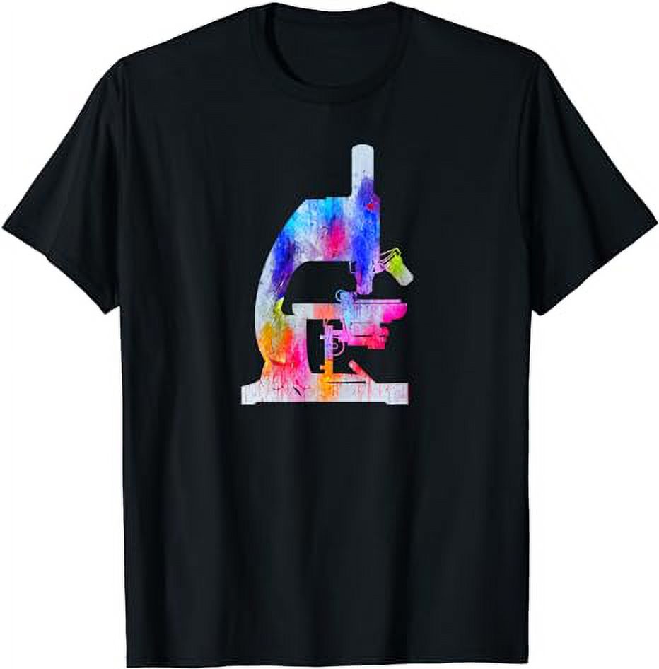 Microscope Watercolor Female Scientist Lab Tech Gift T-Shirt - Walmart.com