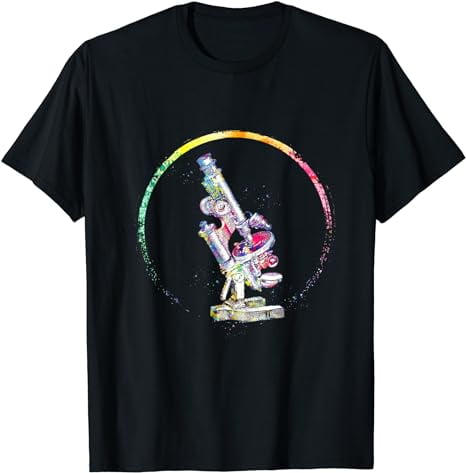 Microscope Watercolor Female Scientist Lab Tech T-Shirt - Walmart.com