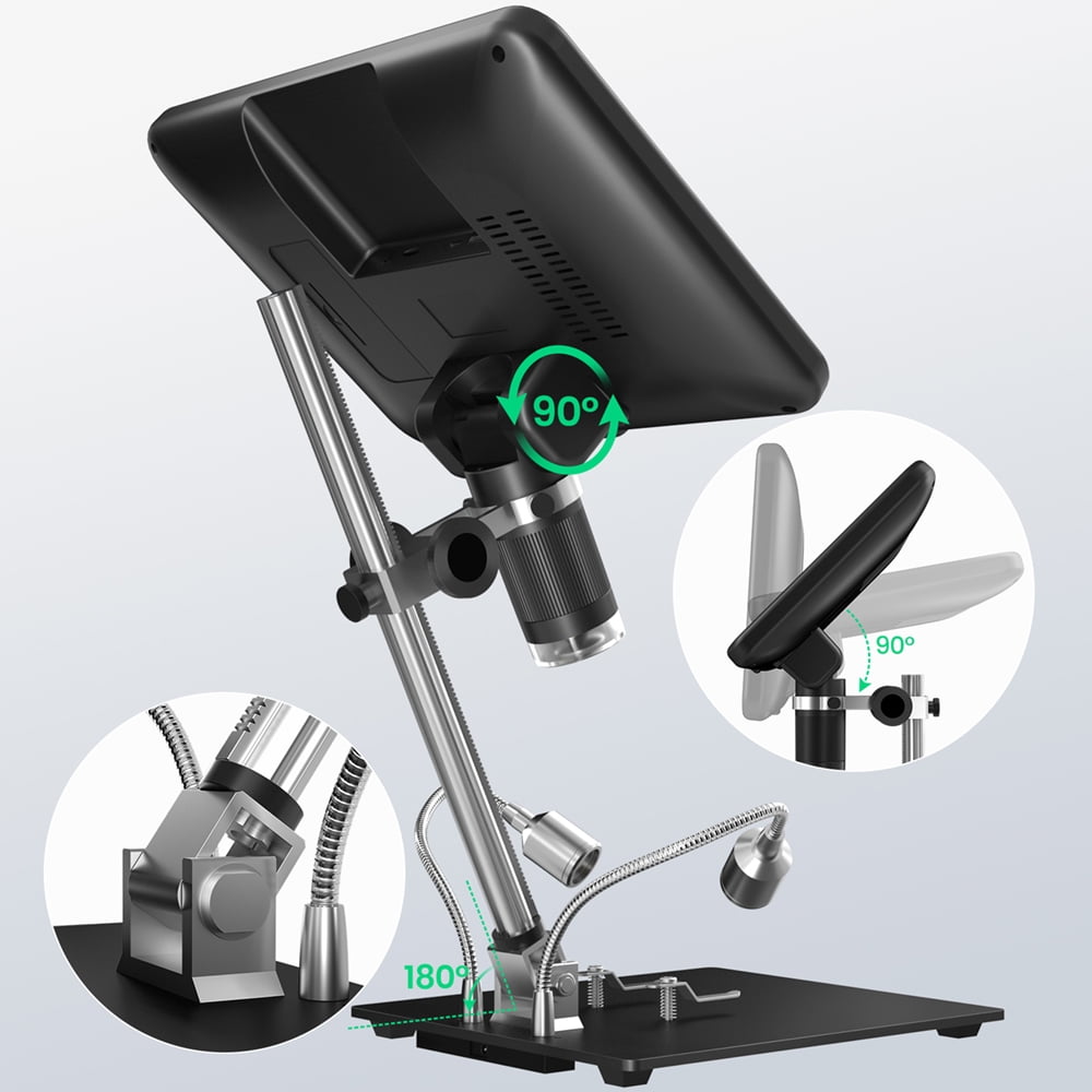 Microscope,Workbench With Led Professional Microscope 12 Million Ips ...