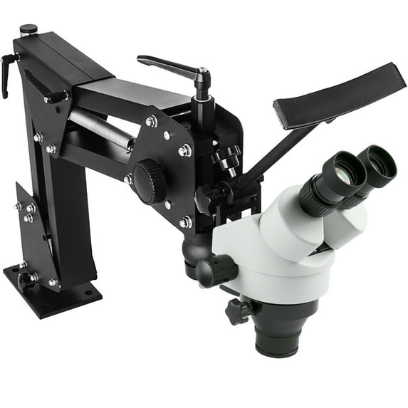 Microscope for Jewelry, 7X-45X Micro Inlaid Mirror with Spring Bracket ...