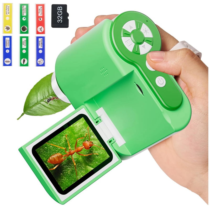 Microscope for Kids,1000X Handheld Digital Microscope,Portable Pocket ...