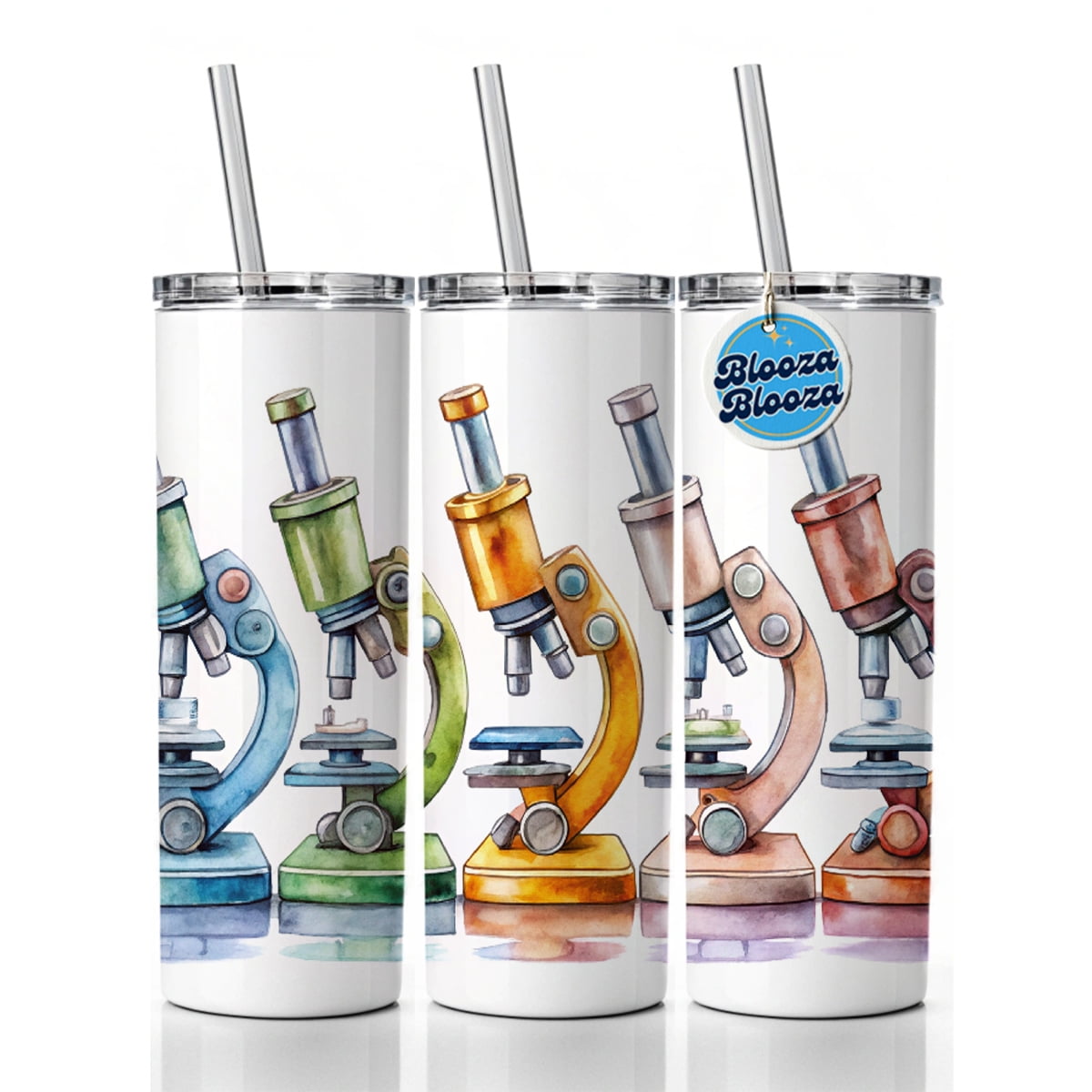 Microscopes In A Row Science Scientist Lab Anatomy Teacher 20oz ...