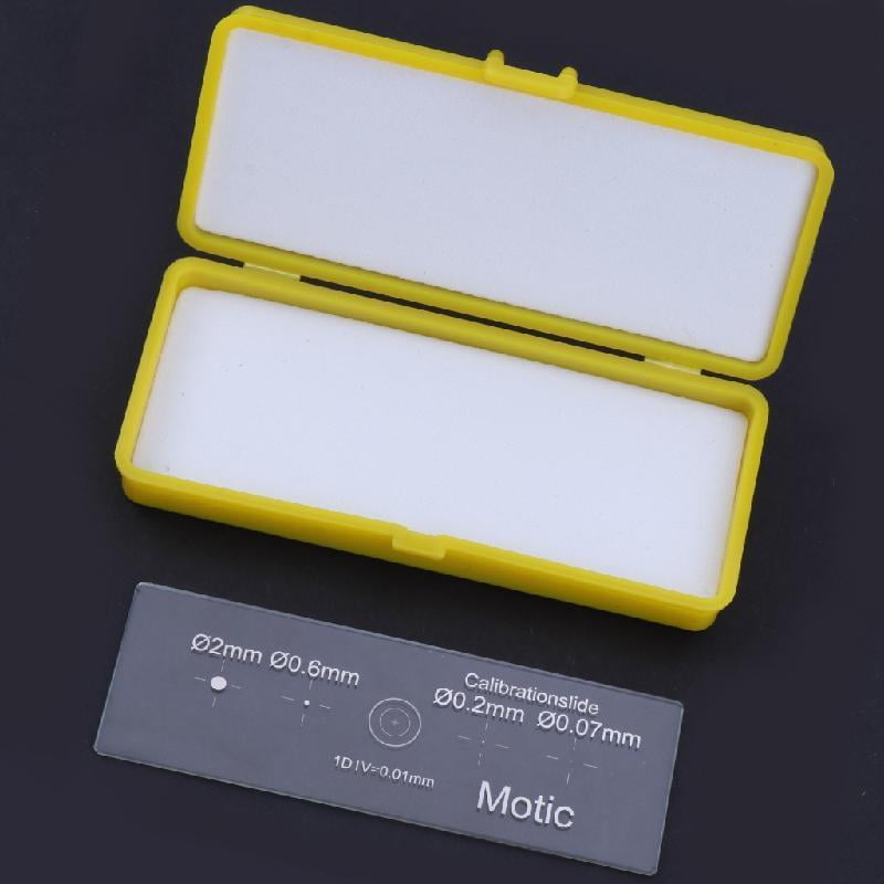 Microscopes Stage Micrometers Calibration Slide 0.01mm Multifunctional ...
