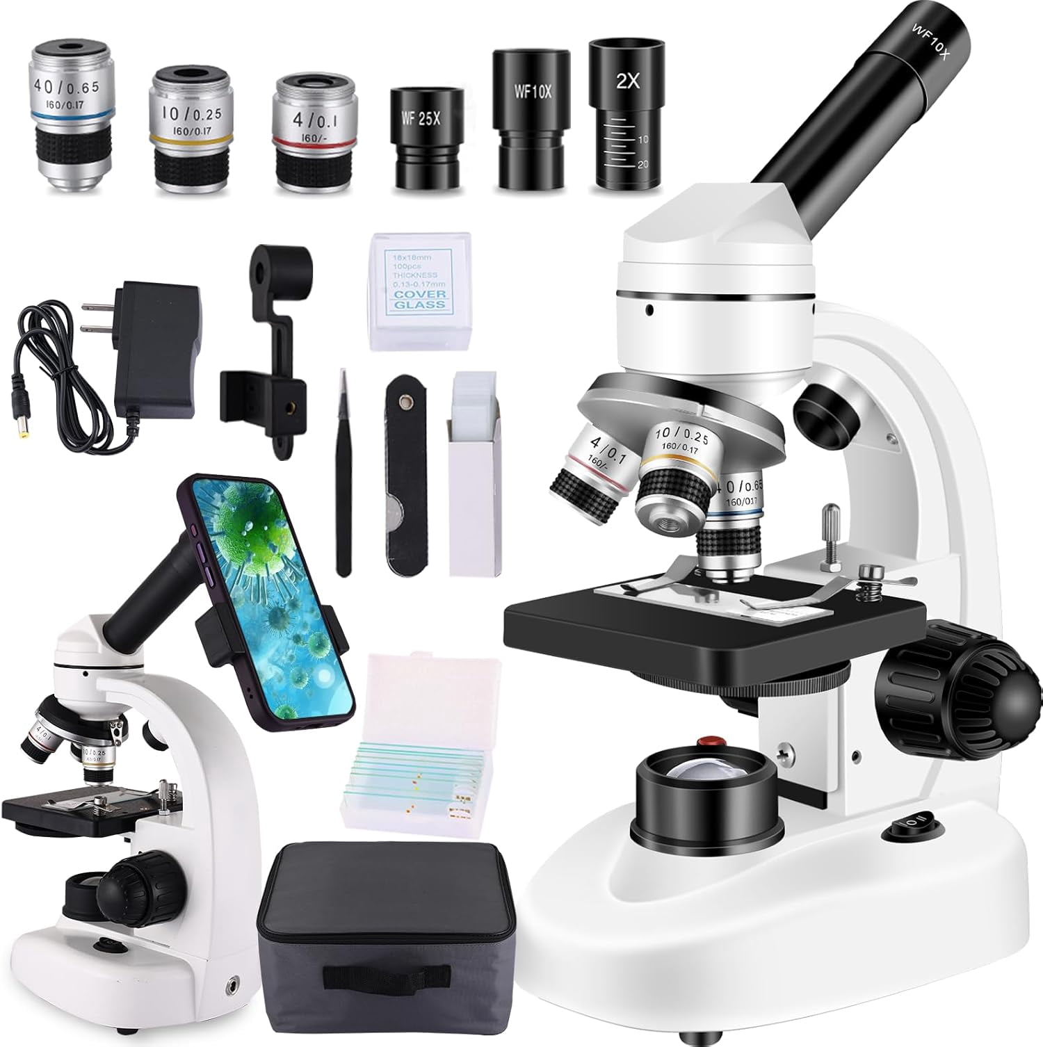 Microscopes for WF10x and WF25x eyepieces Compound Microscope with ...