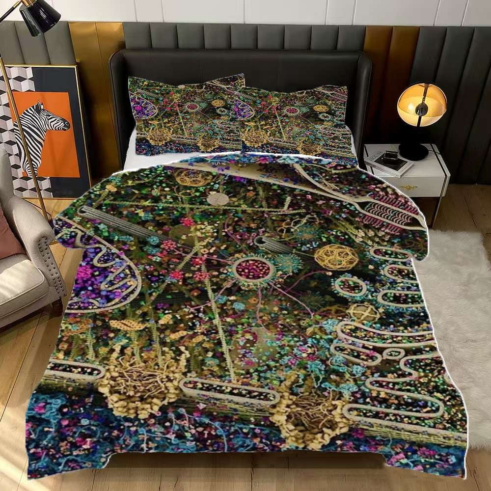 Microscopic Organisms Cell Structure Cell Comforter Set King Size ...
