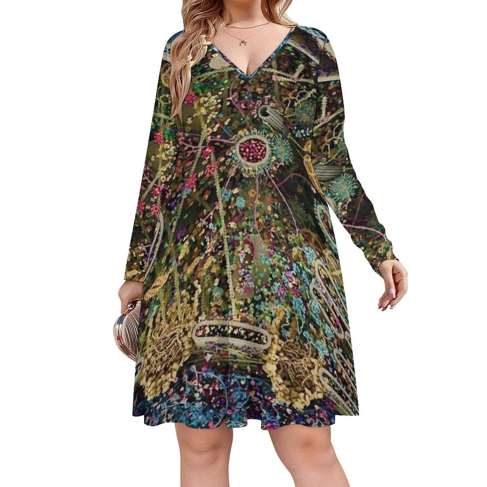 Microscopic Organisms Cell Structure Cell Long Sleeve Sexy Dresses For ...