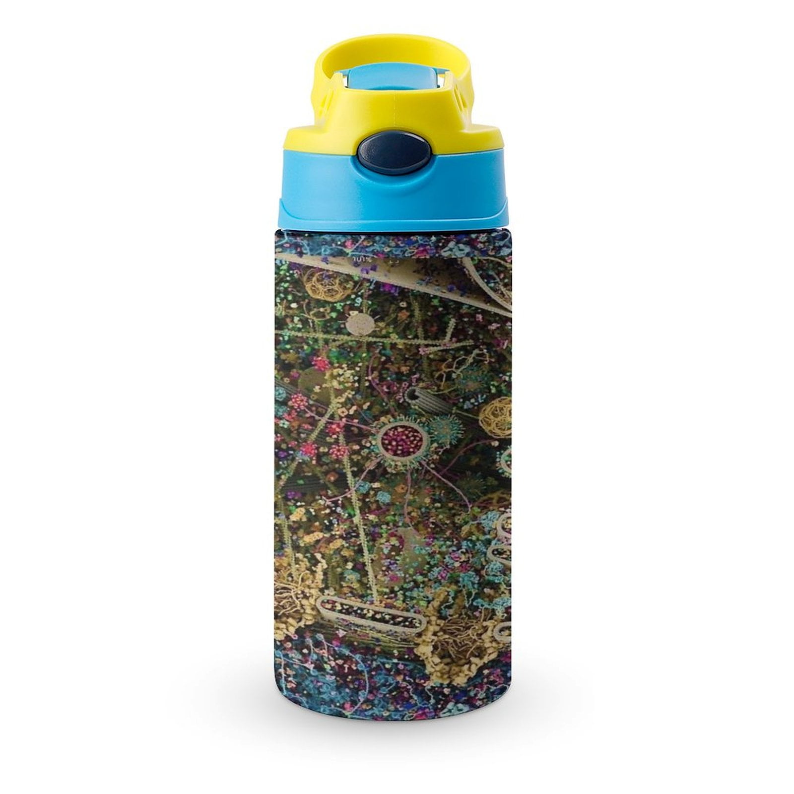 Microscopic Organisms Cell Structure Cell Water Bottle with Straw And ...