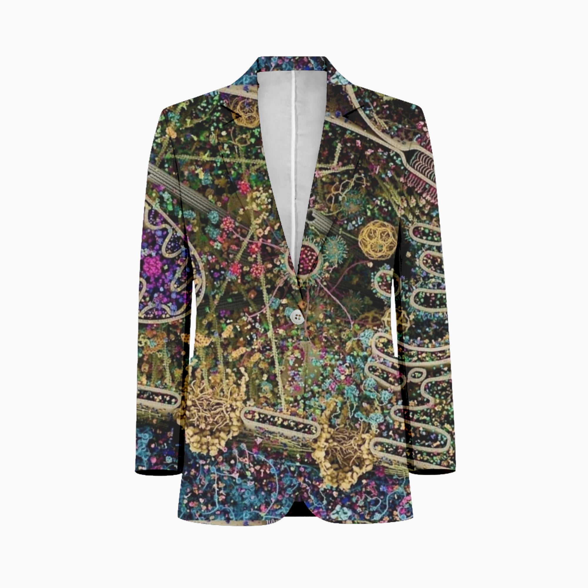 Microscopic organisms cell structure cell Men's Suit Blazer Casual Party Wear Slim Fit Suit ...