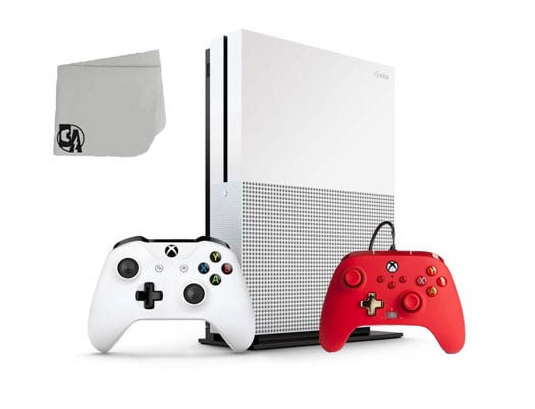Microsoft 234-00051 Xbox One S White 1TB Gaming Console with Red ...