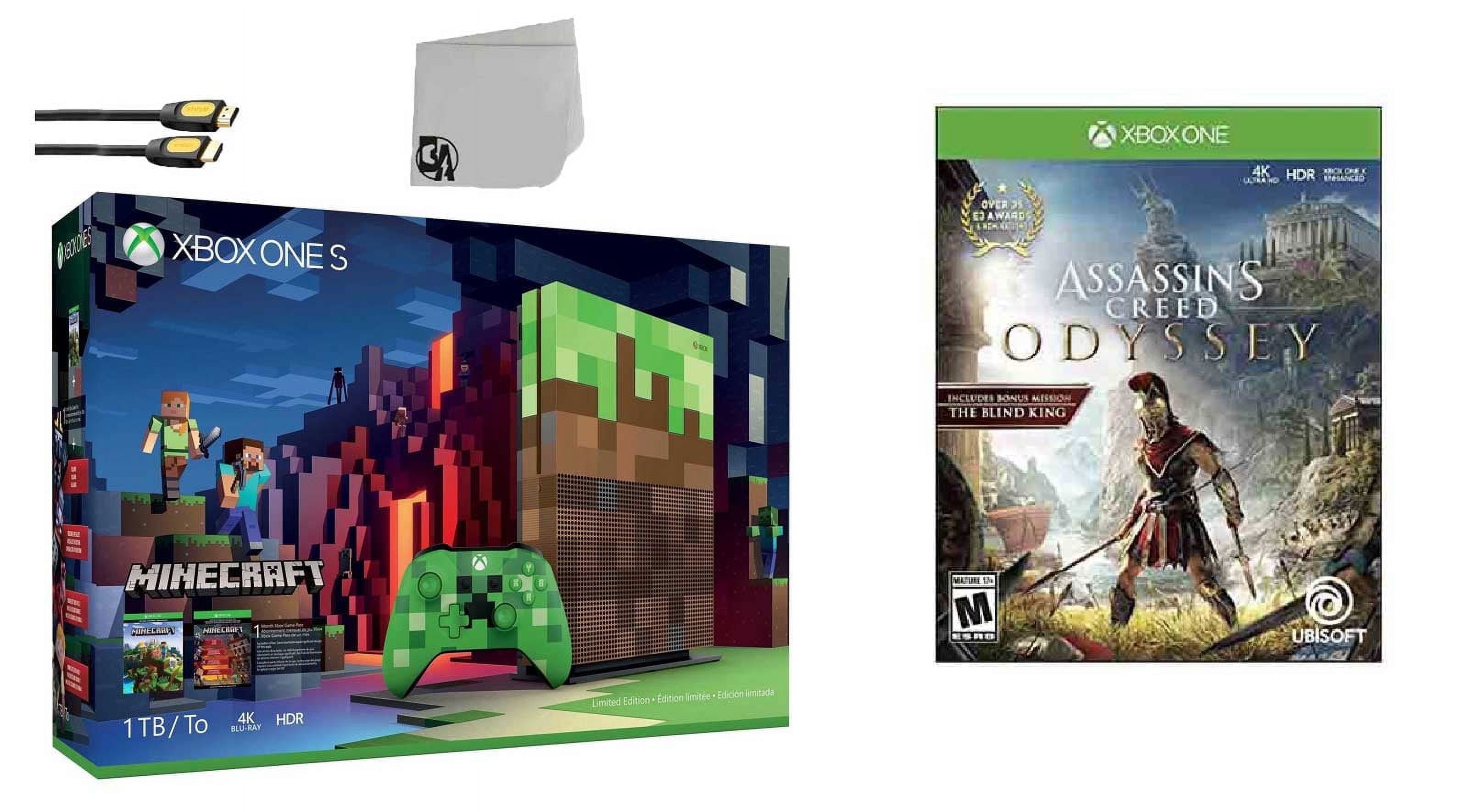 Pre-Owned Microsoft 23C-00001 Xbox One S Minecraft Limited Edition 1TB ...