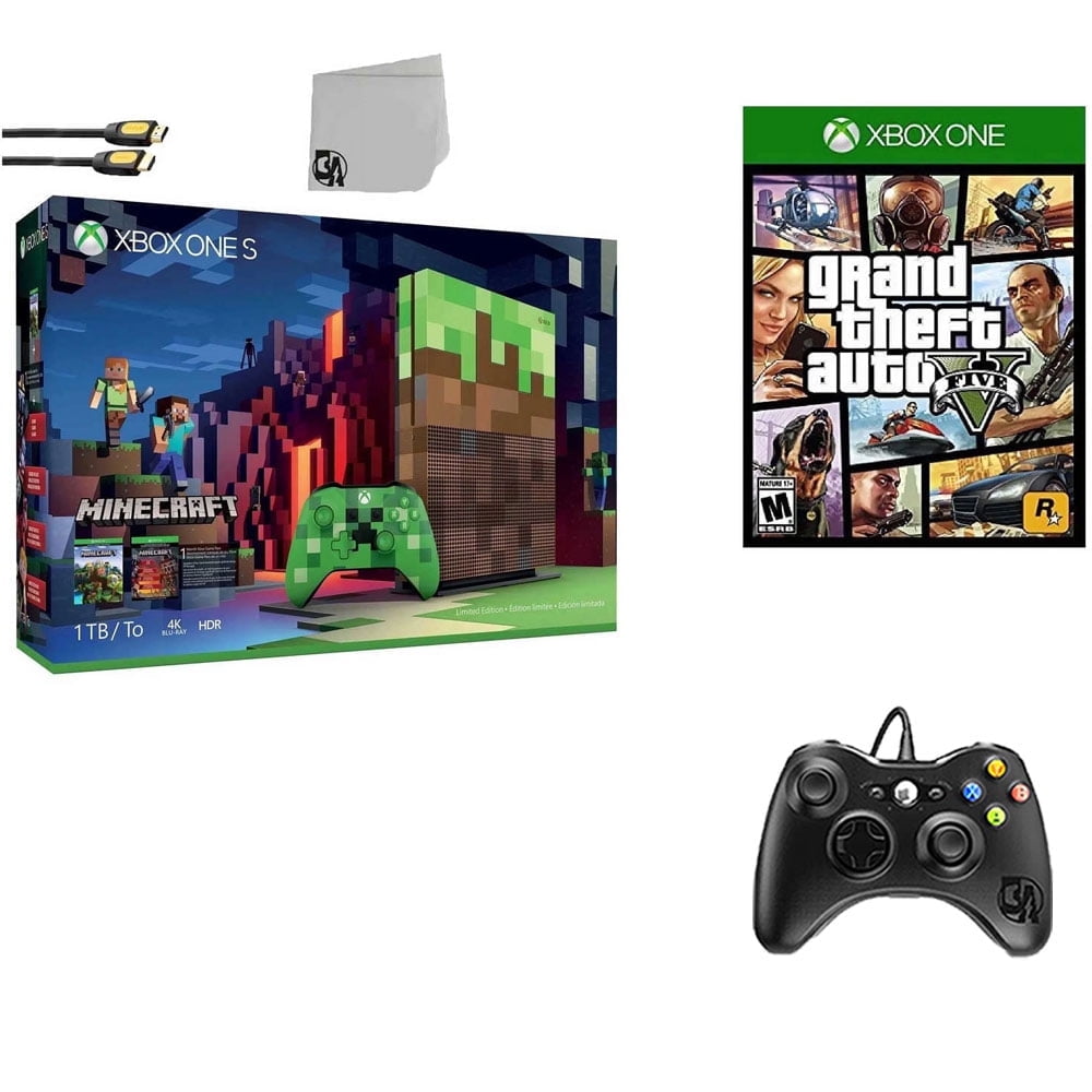 Pre-Owned Microsoft 23C-00001 Xbox One S Minecraft Limited Edition 1TB ...
