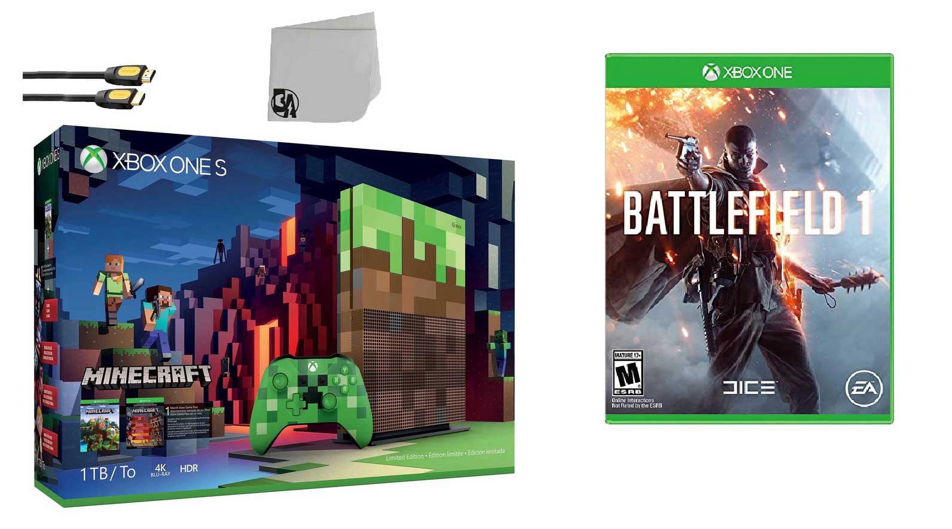 Pre-Owned Microsoft 23C-00001 Xbox One S Minecraft Limited Edition 1TB ...