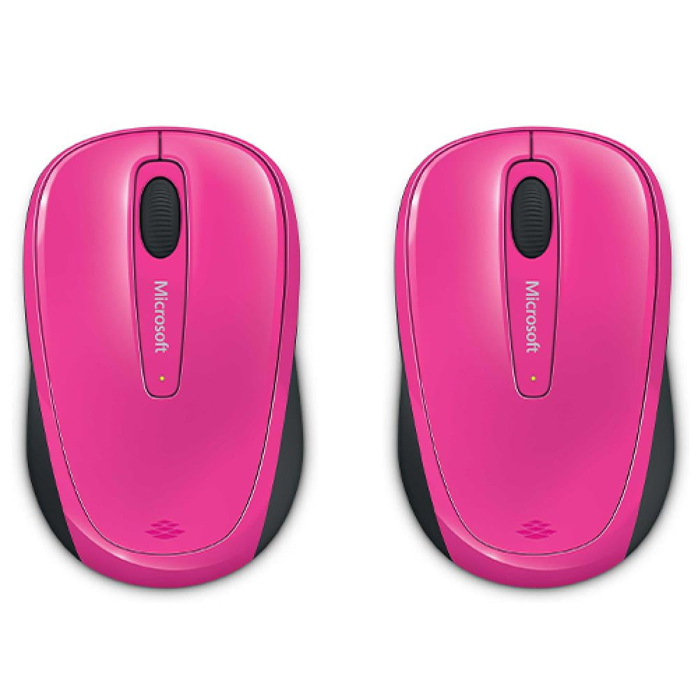 Microsoft 3500 Wireless Mobile Mouse- Pink (2) - Limited Edition ...