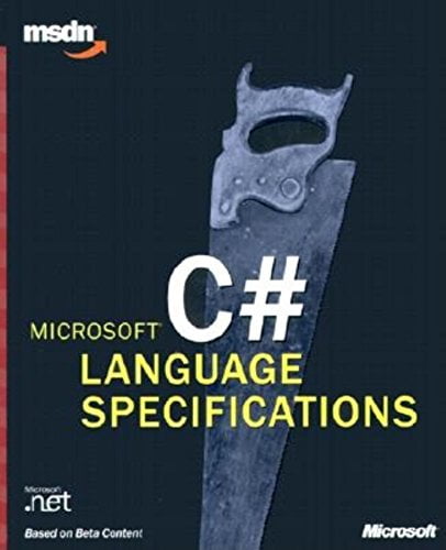 Pre-Owned Microsoft C# Language Specifications (Paperback) 0735614482 ...