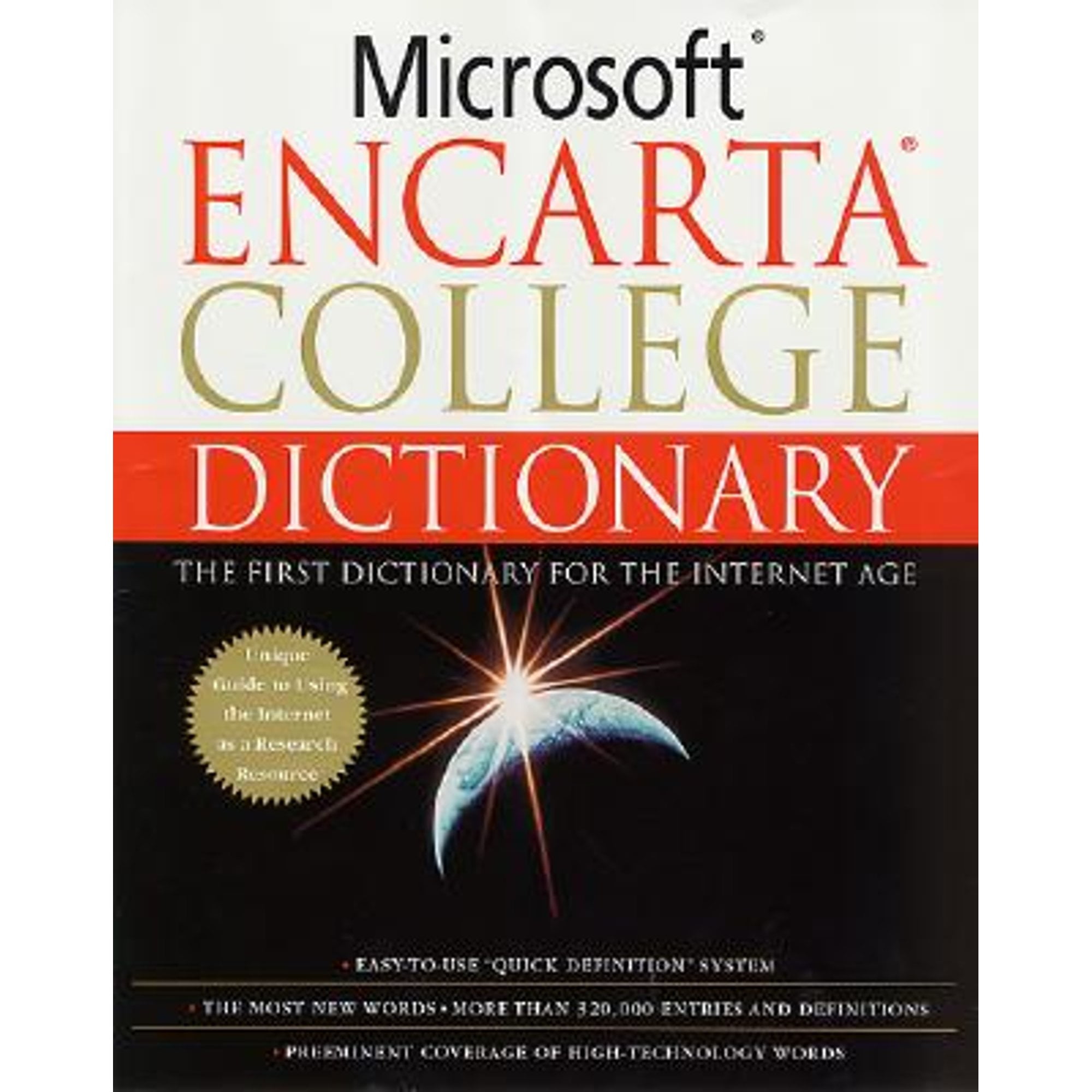 Pre-Owned Microsoft Encarta College Dictionary: The First Dictionary ...