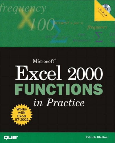 Pre-Owned Microsoft Excel 2000 Functions in Practice [With Text Within ...