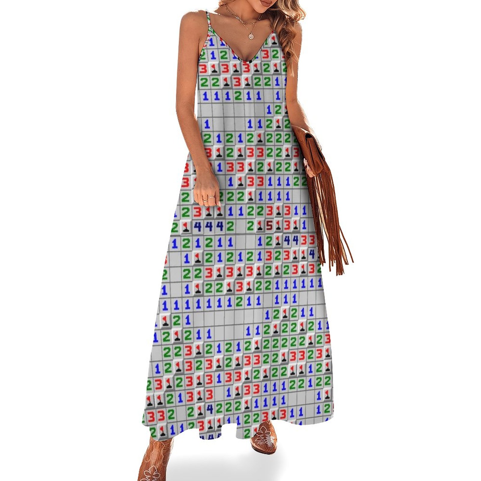 Microsoft Minesweeper Sleeveless Dress dresses summer woman Clothing ...