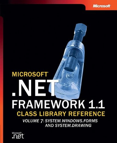 Pre Owned Microsoft Net Framework 11 Class Library Reference Volume 7 Systemwindowsforms