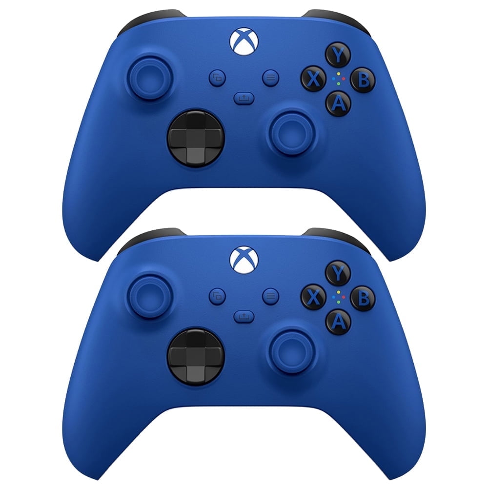 Microsoft QAU-00065 Xbox Special Edition Wireless Controller Shock Blue 2 Pack - Walmart.com