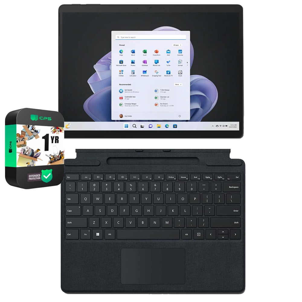 "Microsoft Surface Pro 9, 13"" Touchscreen, Intel i5, 8GB/256GB, Bundle ...
