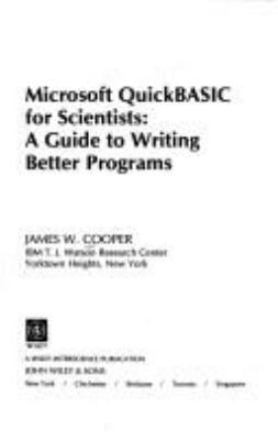 Pre-Owned Microsoft QuickBASIC for Scientists: A Guide to Writing Better Programs (Paperback ...