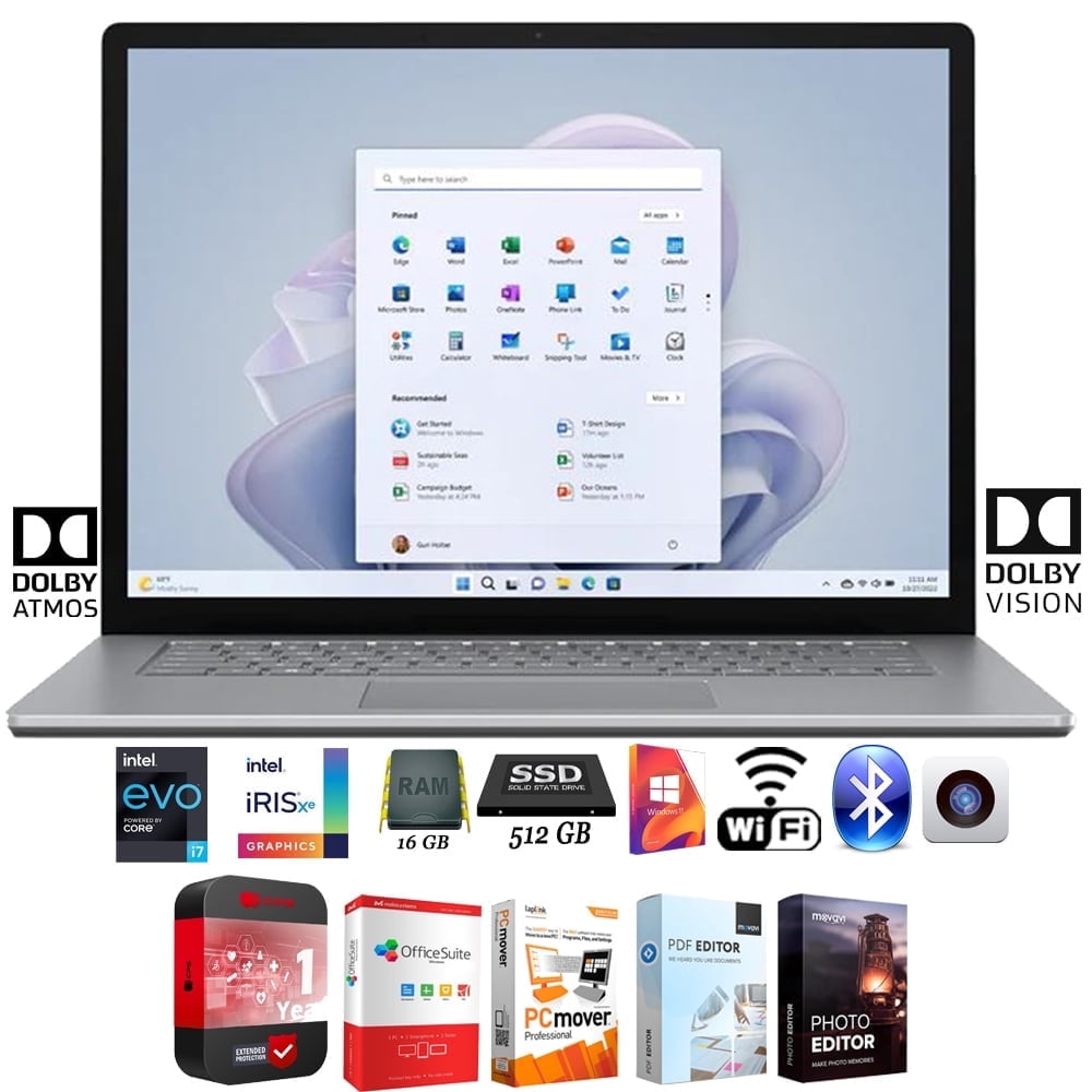 Microsoft RIP-00001 Surface Laptop 5 15" Intel i7, 16GB/512GB Touch ...