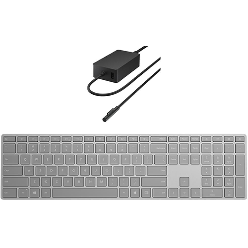 Microsoft Surface 127W Power Supply + Microsoft Surface Keyboard Gray ...