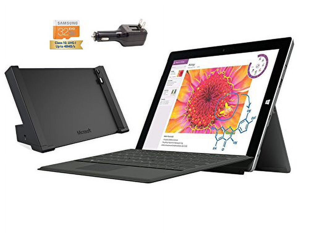 Microsoft Surface 3 Bundle - 5 Items: 128GB Wi-Fi Only Quard-Core 10.8 ...