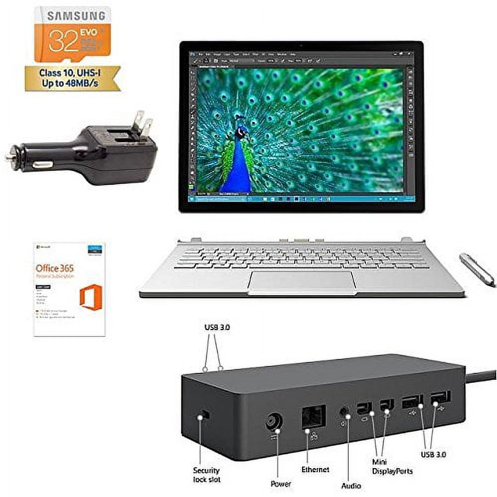 Microsoft Surface Book 2-in-1 Laptop 13.5" touch screen 3000x2000 3K 3: ...