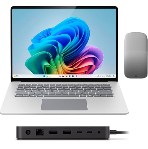 Microsoft Surface Copilot+ PC + Arc Mouse + Surface Thunderbolt 4 Dock ...