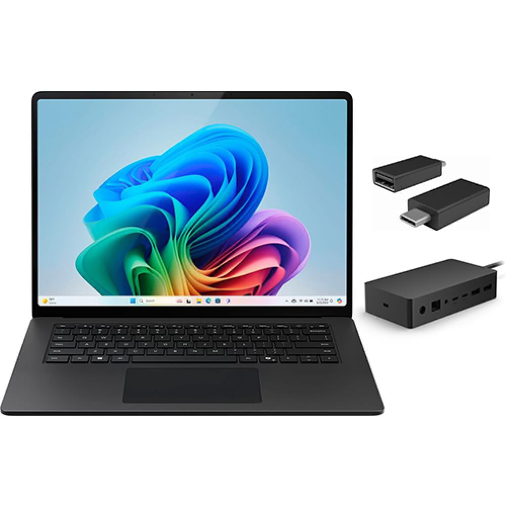 Microsoft Surface Laptop Copilot+ PC + Microsoft Surface Adapter ...