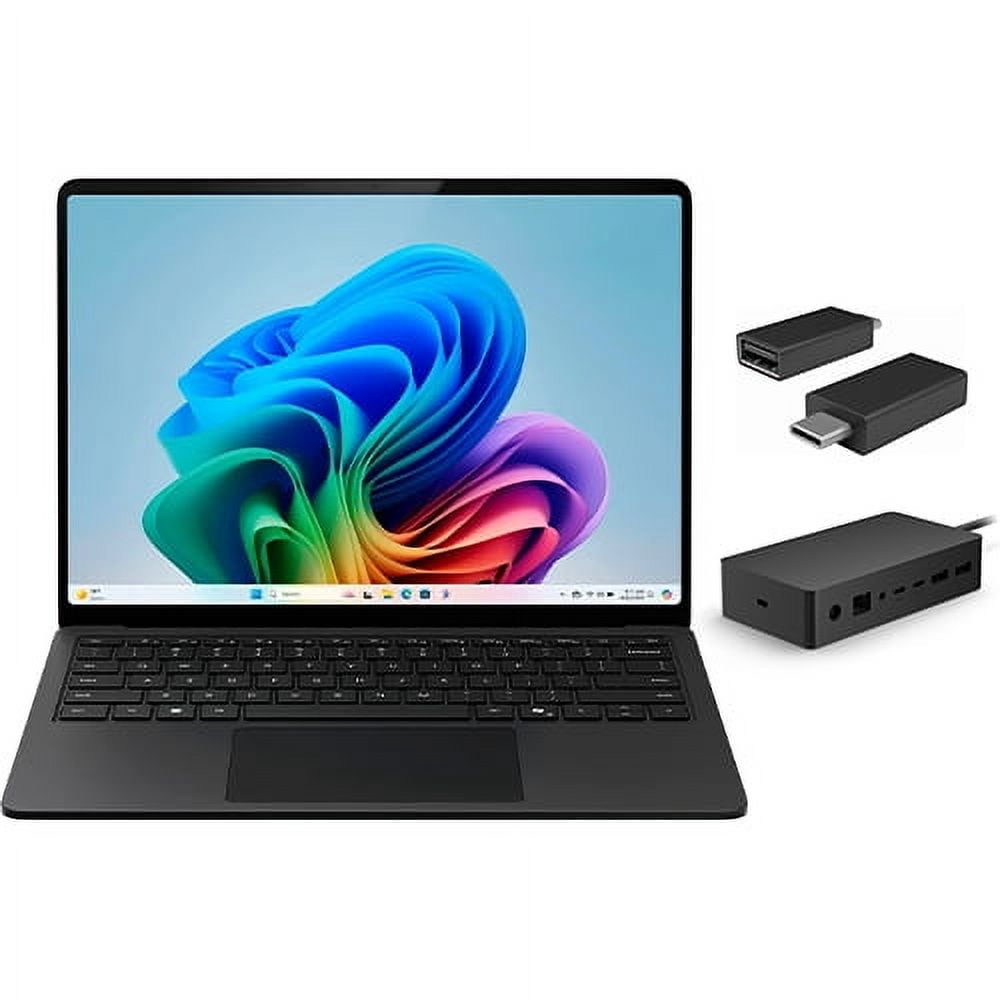Microsoft Surface Laptop Copilot+ PC + Microsoft Surface USB-C to USB 3 ...
