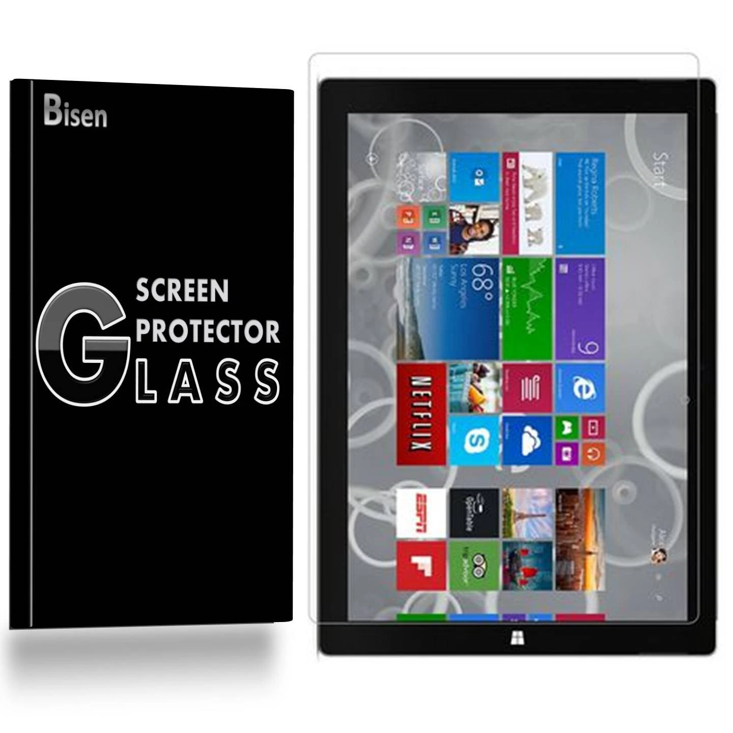 Microsoft Surface Pro (2017) 5Th Gen [Bisen] Tempered Glass Screen ...