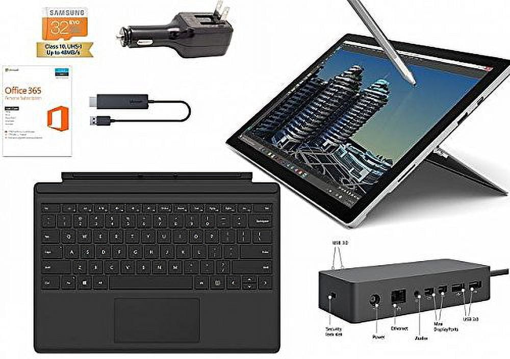Microsoft Surface Pro 4 Core i5-6300U 4G 128GB 12.3" touch screen with ...