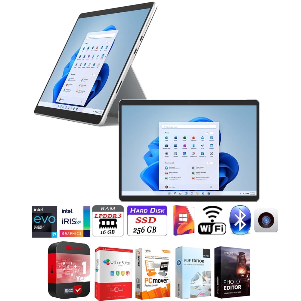 Microsoft Surface Pro 8 13" Touch Intel i7-1185G7 16GB/256GB Laptop ...