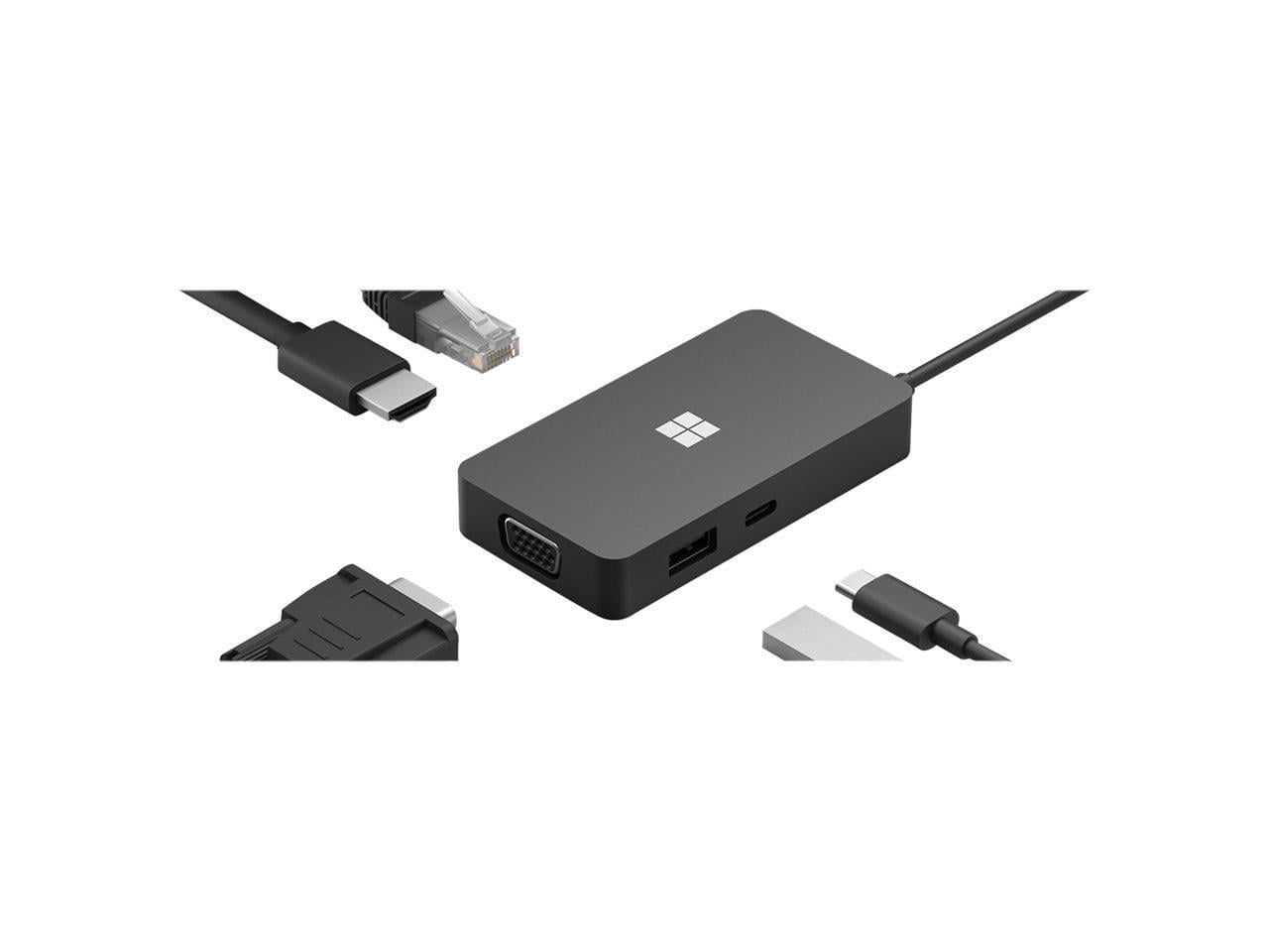 Microsoft USB-C Travel Hub - Dual Display Docking Station with Ethernet ...