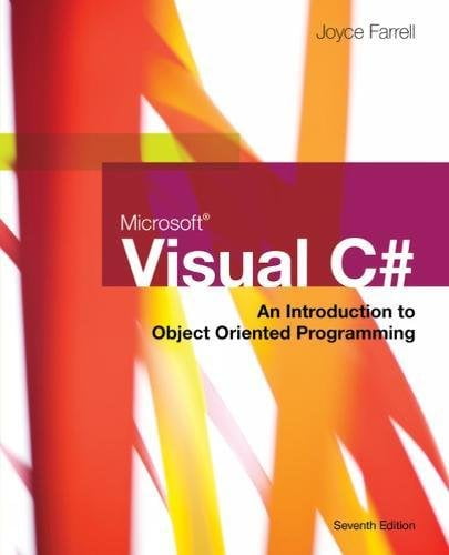 Pre-Owned Microsoft Visual C#: An Introduction to Object-Oriented Programming (MindTap Course ...