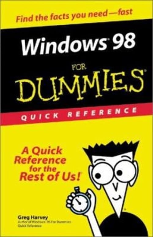 Pre-Owned Windows 98 for Dummies : Quick Reference (Paperback ...